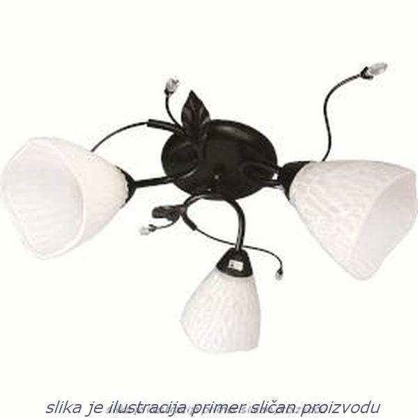 LUSTER PLAFONJERA M10510-3 3X40WE14220VBELE KUGLE CRNI 21991 MI