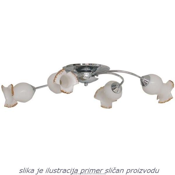 LUSTER PLAFONJERA M106204X40WE14 HROM- BRAON METAL MI