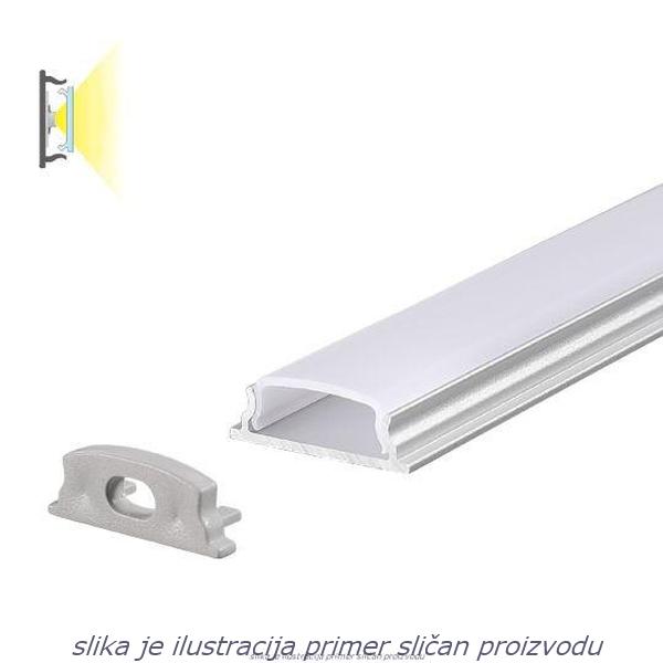 PROFIL ZA LED TRAKE 555020 M640 S17 AL SET NADGRADNA SA DIFUZEROM 2000