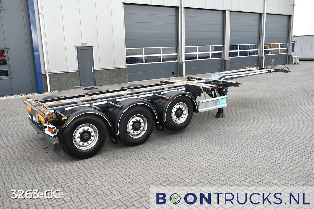 D-Tec FLEXITRAILER | 2x20-30-40-45ft HC * 3x EXTENDABLE * BPW / DISC * poluprikolica za prevoz kontejnera