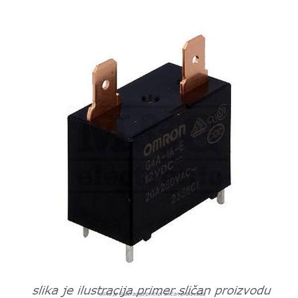 Rele g4a-1a-e-12dc 12vdc 20a auto 1no 0nc spst 4 nožice omron 7211