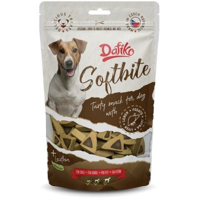 Dafiko Poslastice za Pse Softbite Filled Triangle Jetra 150g