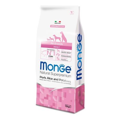 Monge All Breeds Adult Svinjetina, Pirinač i Krompir 12kg