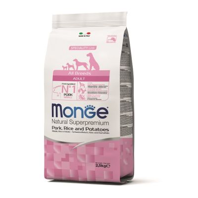 Monge All Breeds Adult Svinjetina, Pirinač i Krompir 2,5kg