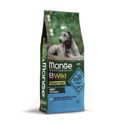 Monge BWild All Breeds Grain Free Inćun, Krompir i Grašak 12kg