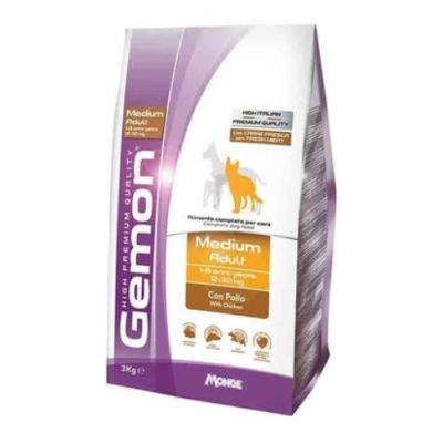 Monge Gemon Dog Adult Medium Piletina 3kg