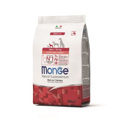 Monge Mini Puppy and Junior Piletina 800g