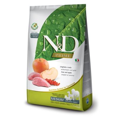 N&D Prime Medium & Maxi Adult Boar & Apple 12kg