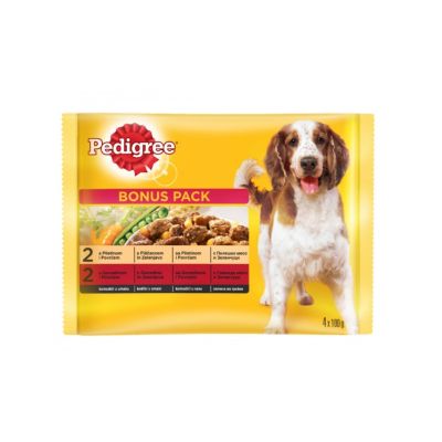 Pedigree Multipack Adult Piletina i Govedina 4x100g