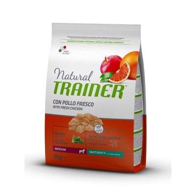 Trainer Natural Dog Medium Maturity Piletina 3kg