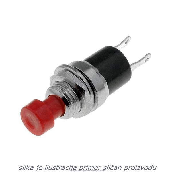 PREKIDAČ TASTER TASMINNZCR MINI 0.3A 50VDC NC OKRUGLI CRVENI PREKIDAČ