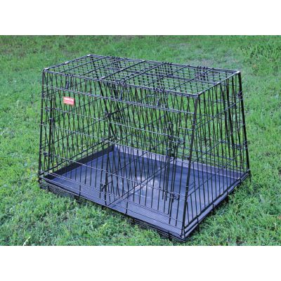 Gama Pet Sklopivi Ugaoni Kavez sa Pregradom za 2 Psa 93x57,5x65,5cm