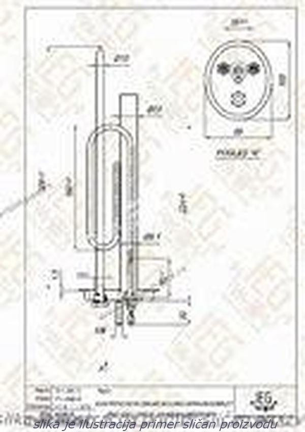 Bojler Flanša Prohron Sa Držač Em Anode Prirubnica Za Anodu Srecko