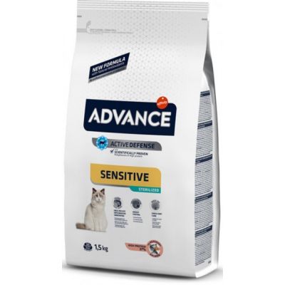 Advance Cat Sterilized Sensitive Losos & Ječam 1,5kg