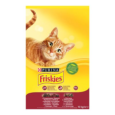 Friskies Cat Govedina, Piletina i Povrće 10kg