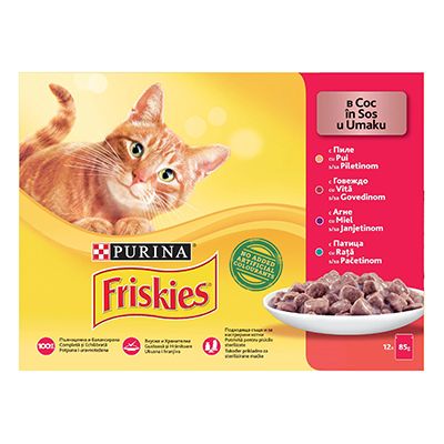 Friskies Cat Piletina, Govedina, Jagnjetina i Pačetina 12x85g