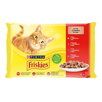 Friskies Cat Piletina, Govedina, Jagnjetina i Pačetina 4x85g