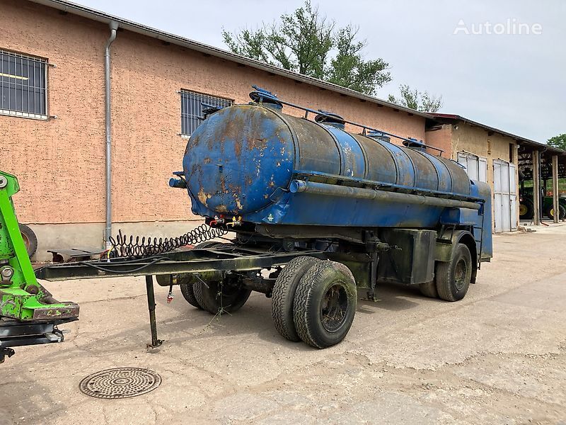 DDR IFA Fortschritt Milchtank Auflieger/Anhänger mit Dollyachse prikolica cisterna za prevoz hrane