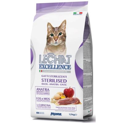 Monge Cat LeChat Excellence Sterilised Pačetina 1,5kg