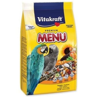 Vitakraft Menu Hrana Za Velike Papagaje Sa Medom 1kg