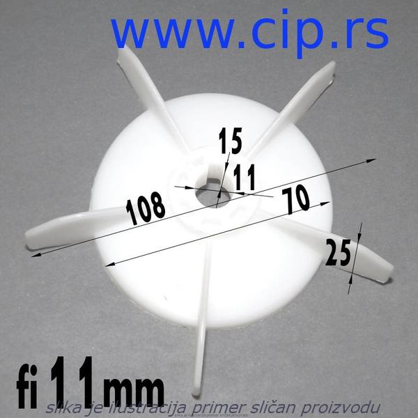 ELISA FI11 1ZK63 FI108 L 15 B 4MM 50571461 PROPELER