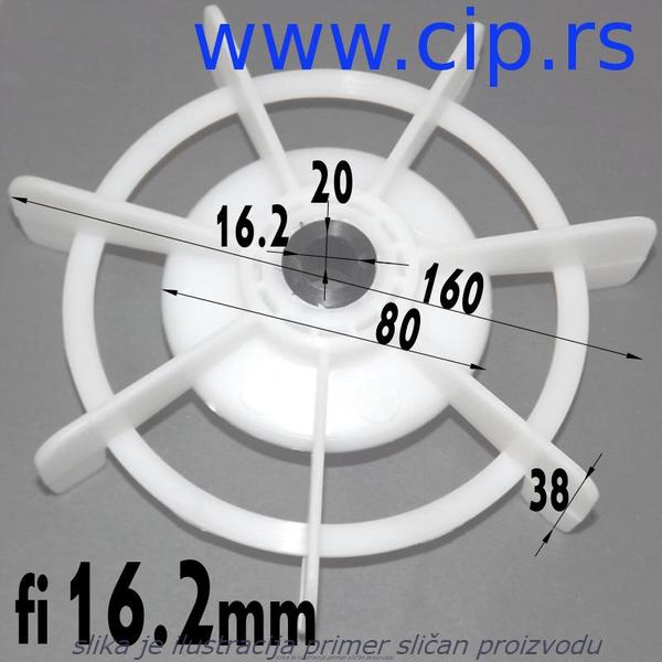 ELISA FI16.2FI13.7 ZAKOSA ČICU FI160 KKO L 20 B MM 5096722 BELA SA CR