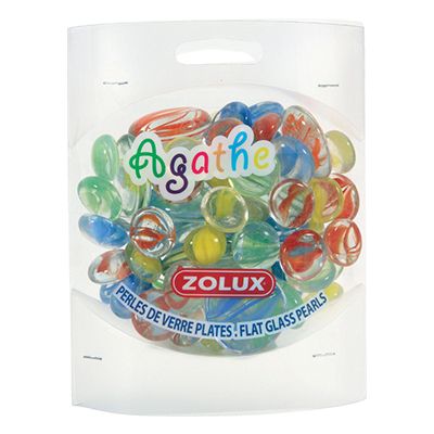 357542 Zolux Staklene Perle Ahat Mix 400g