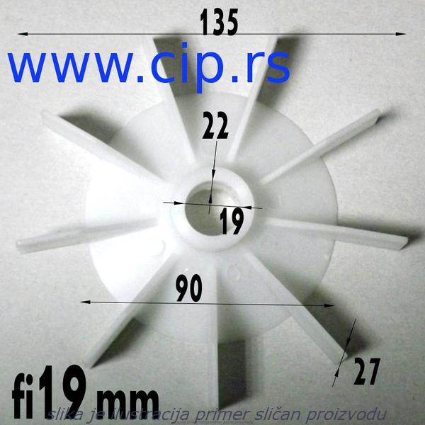 ELISA FI19 RK80-2 FI135 L 22 B MM PROPELER