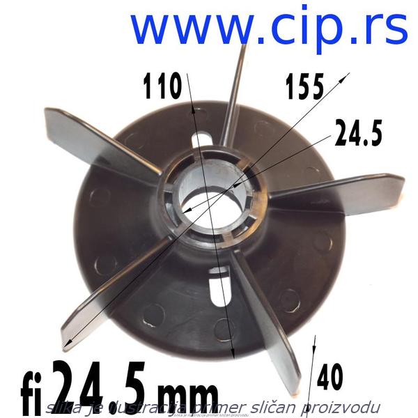 ELISA FI24-24.5 1ZK90 FI155 L 20 B 5 B MM 5 PERAJA PROPELER