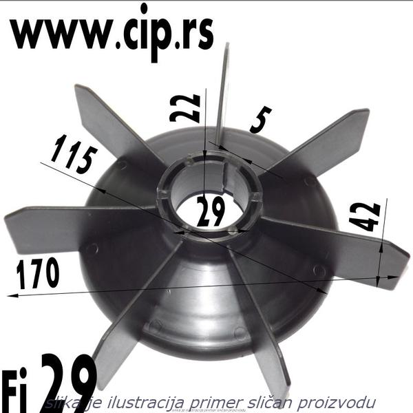 Elisa Fi29 1zk100 Fi175 L 22 B 5mm 3544541 Propeler 1801