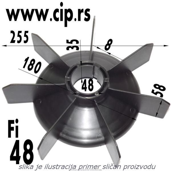 Elisa Fi48 Zk160 Fi255 L 33mm B8 Mm 3206752 Propeler
