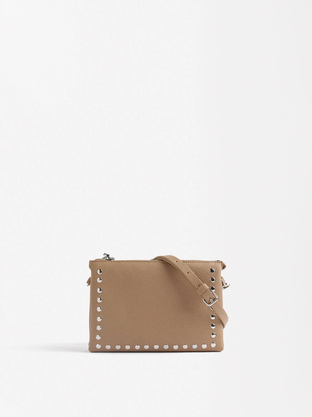 Double Crossbody Bag With Studs