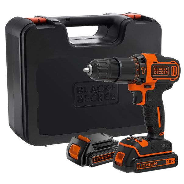 BLACK & DECKER Aku udarna bušilica - odvijač 18V 1 x 1,5 Ah BDCHD18KB u koferu