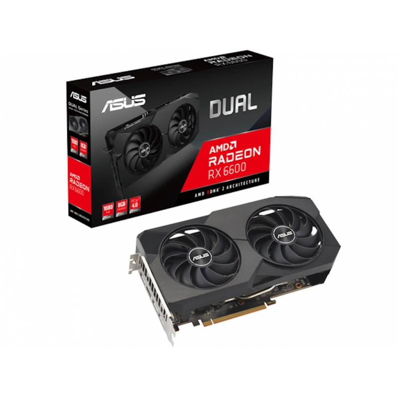 Grafička karta ASUS RX6600 DUAL-RX6600-8G V2 AMD/8GB/GDDR6/128bit/crna