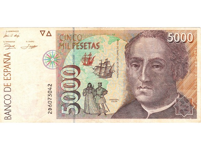 5000 Pezeta 1992.