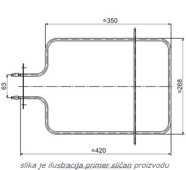 GREJAČ RERNE 900W P GORENJE 4001 SR