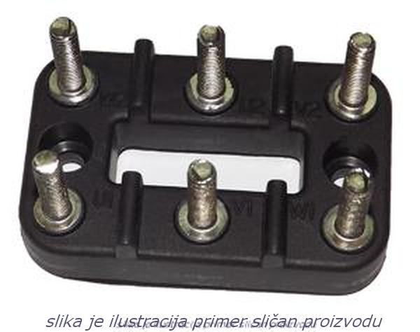 PRIKLJUČ NA PLOČA M5 40X64MM OSNO 23MM KLEMBERT KONČAR KM5