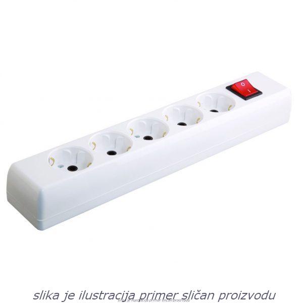Razdelna 17 Kutija 6 Mesta Sa Prekidačem Bela Pm6 Pr 16a 250v-3680w Sa