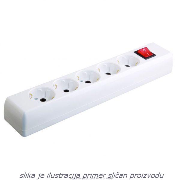 RAZDELNA 17 KUTIJA 6 MESTA SA PREKIDAČEM BELA PM6 PR 16A 250V-3680W SA