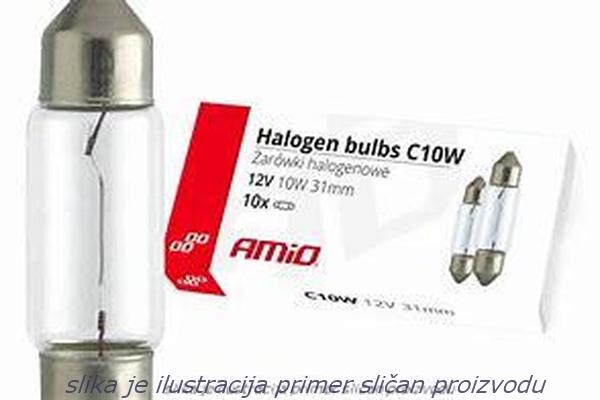 SIJALICA C10W 12V S7B5 HALOGENA FESTOON 31MM CENA JE ZA 1 KOMAD