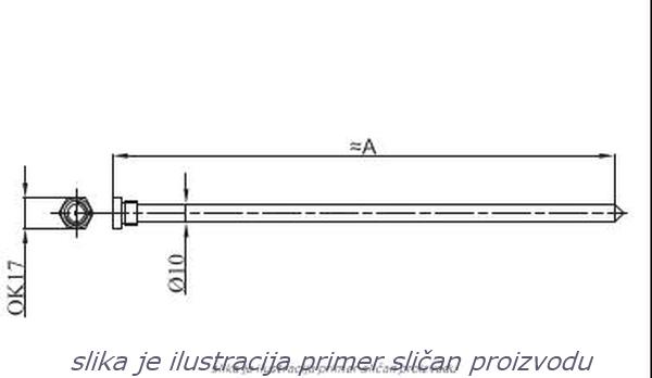 SONDA ZA BOJLER 1035 285MM SR