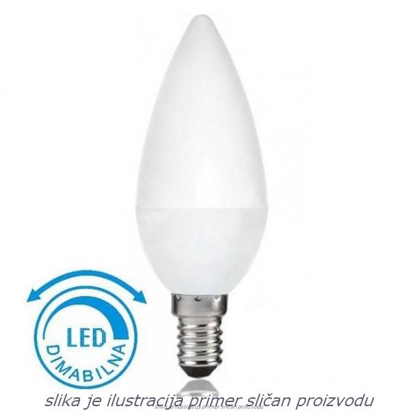 SIJALICA LED E14 5W 410709 DIMABILNA 4000K MAT SVEĆA 230V36 C38 430L