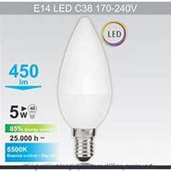 Sijalica led e14 5w c38m1 6500k 220v mi 40033