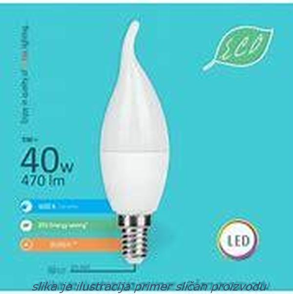 SIJALICA LED E14 5W ECO440WC36 4000K DEKO SVEĆA 470LM 220V MI 5116