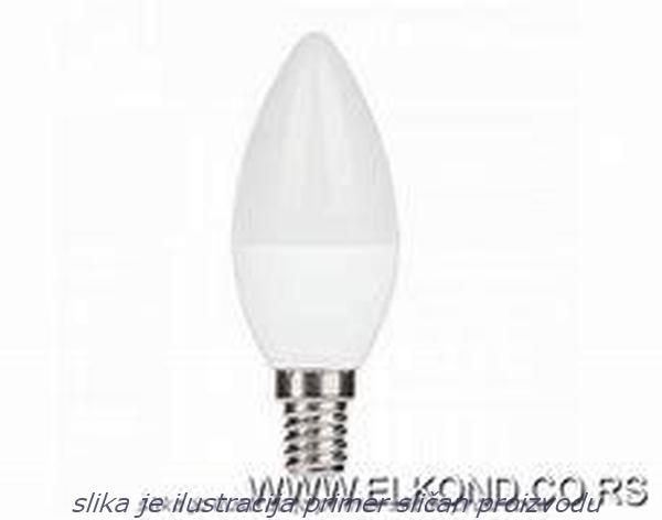 SIJALICA LED E14 7W 437201 ECO340WC37 6500K DEKO SVEĆA 470LM 220V MI