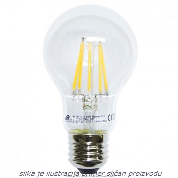 SIJALICA LED E27 6W RETRO FILAMENT 220V A60 BISTRA KOPIJA OBIČNE SIJA