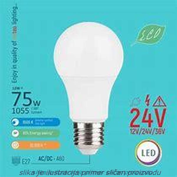 Sijalica led e27 led 12-36vacadc 12w a60 6500k