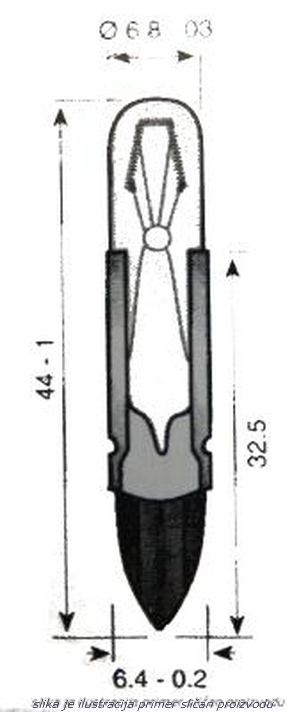 SIJALICA T6.8 24V 20MA 6.8X44MM TELEFONSKE