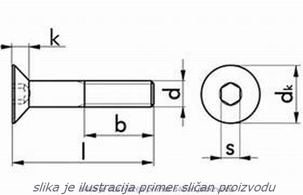 VIJAK 120 M4X16 IMBUS 8.8 BR 100 MG EX