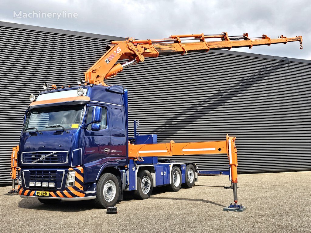 Volvo FH 16.660 8x2*6 / HIAB 80 t/m CRANE / KRAN pokretna dizalica